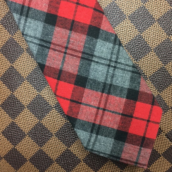 Bar III | Accessories | Bar Iii Charcoal Gray Red Bernard Plaid Slim ...